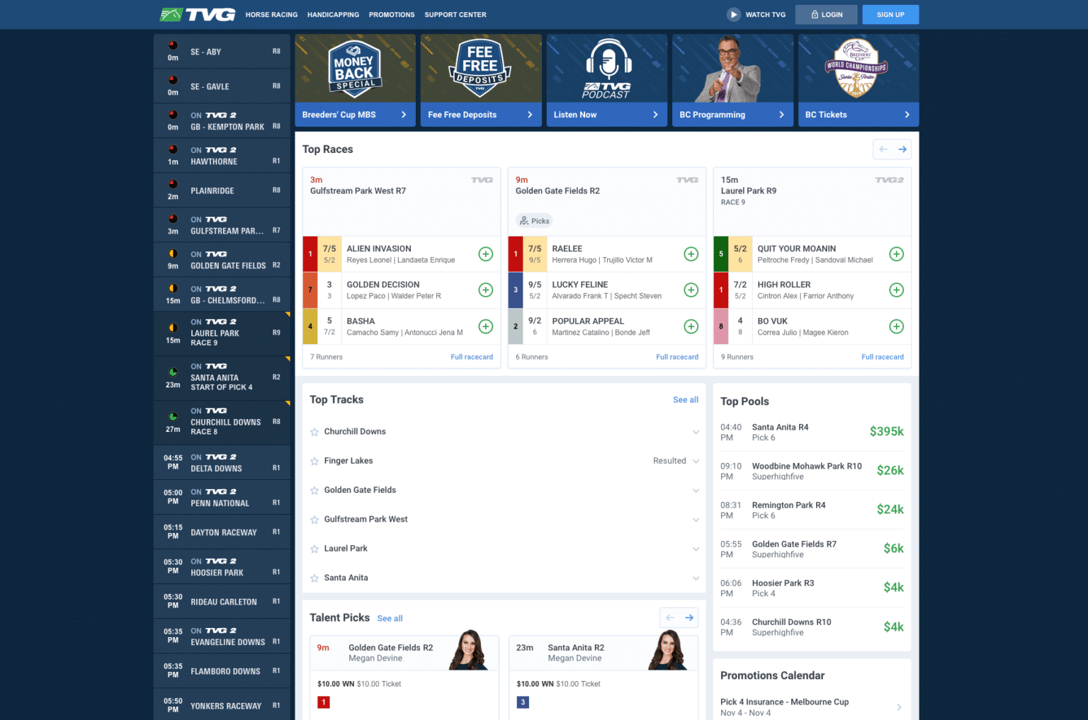 TVG Review And Bonus Code - What To Expect At TVG.com