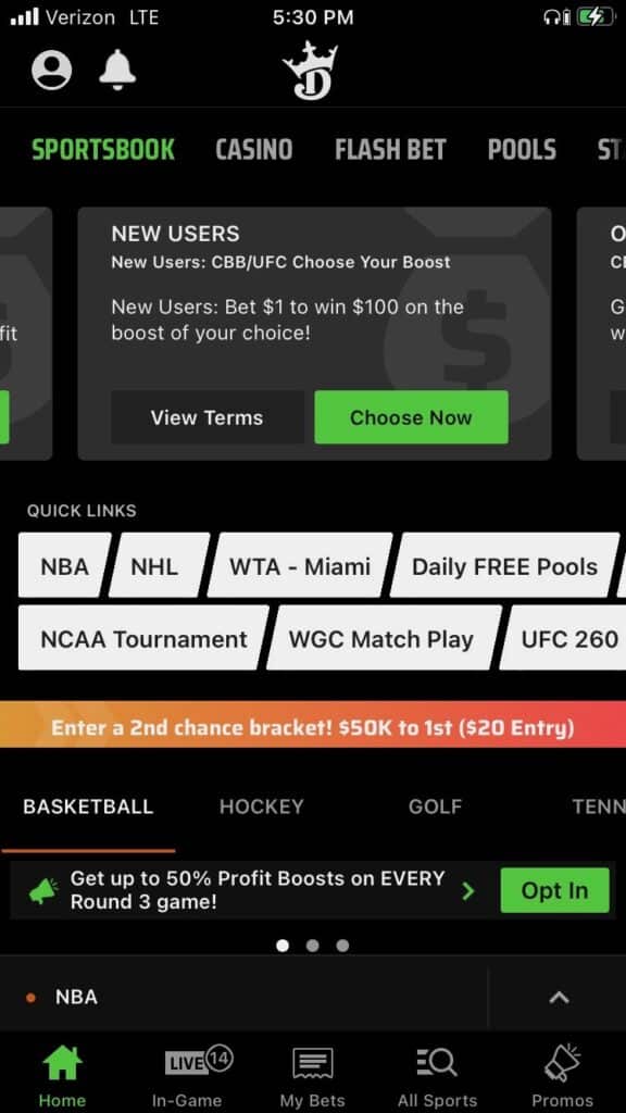 DraftKings Sportsbook Review