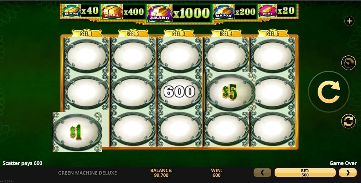 Green Machine Deluxe Slot Review: RTP & Free Play Bonus